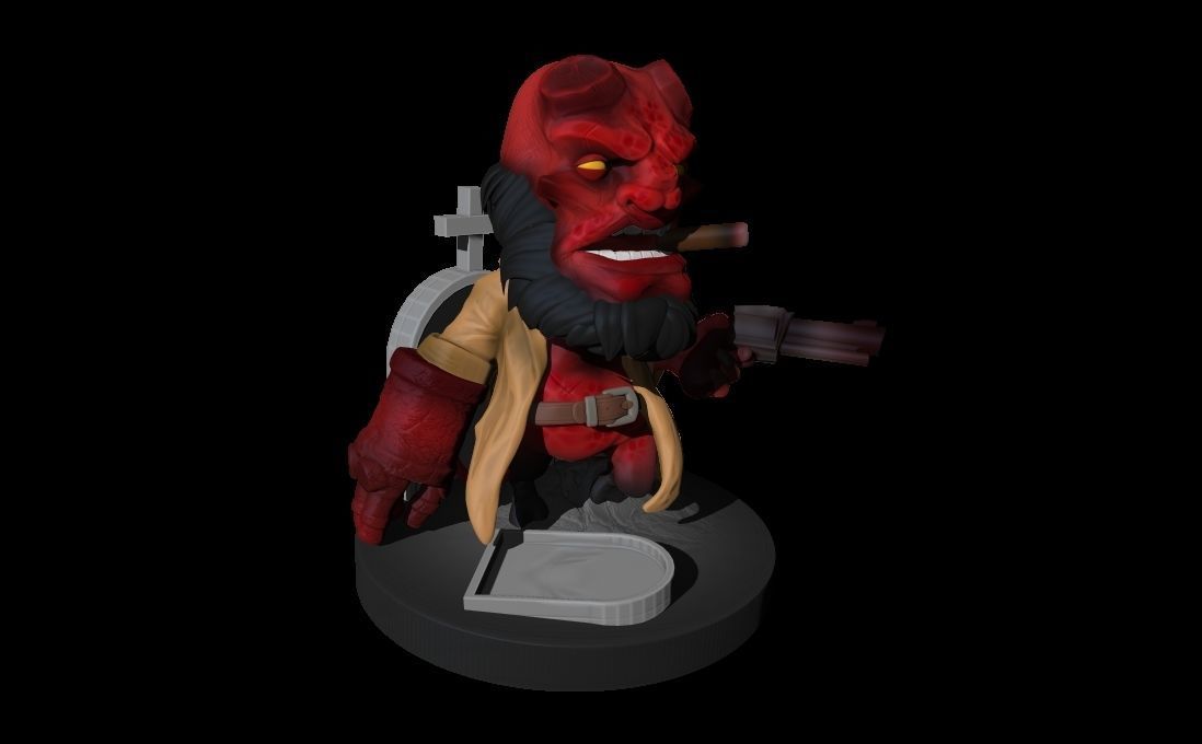 Hellboy - FanArt - 3D Sculpt - Fbx-Stl-OBJ 3D model 3D printable | CGTrader