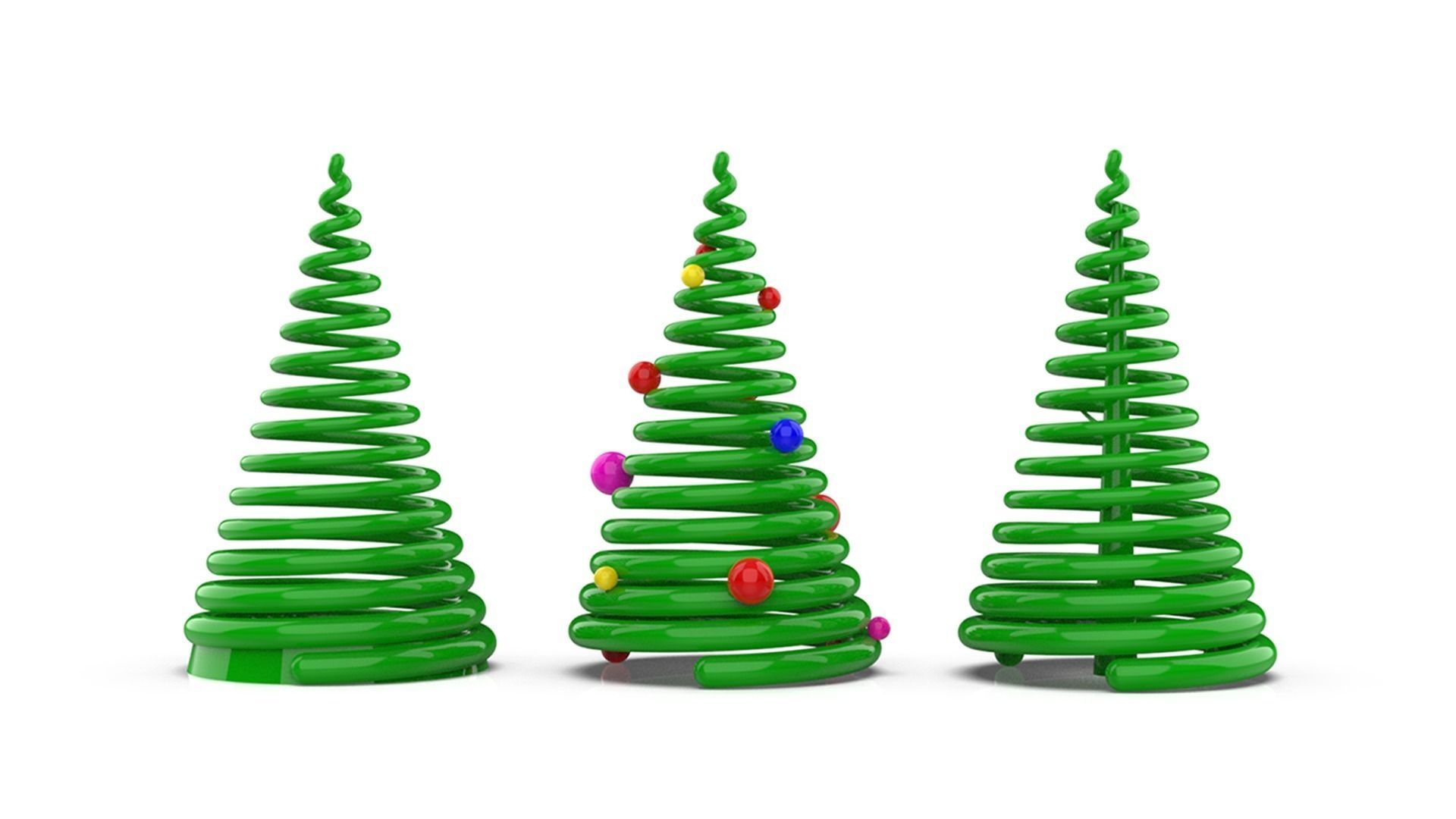 Minimal Christmas Tree 3D model 3D printable | CGTrader