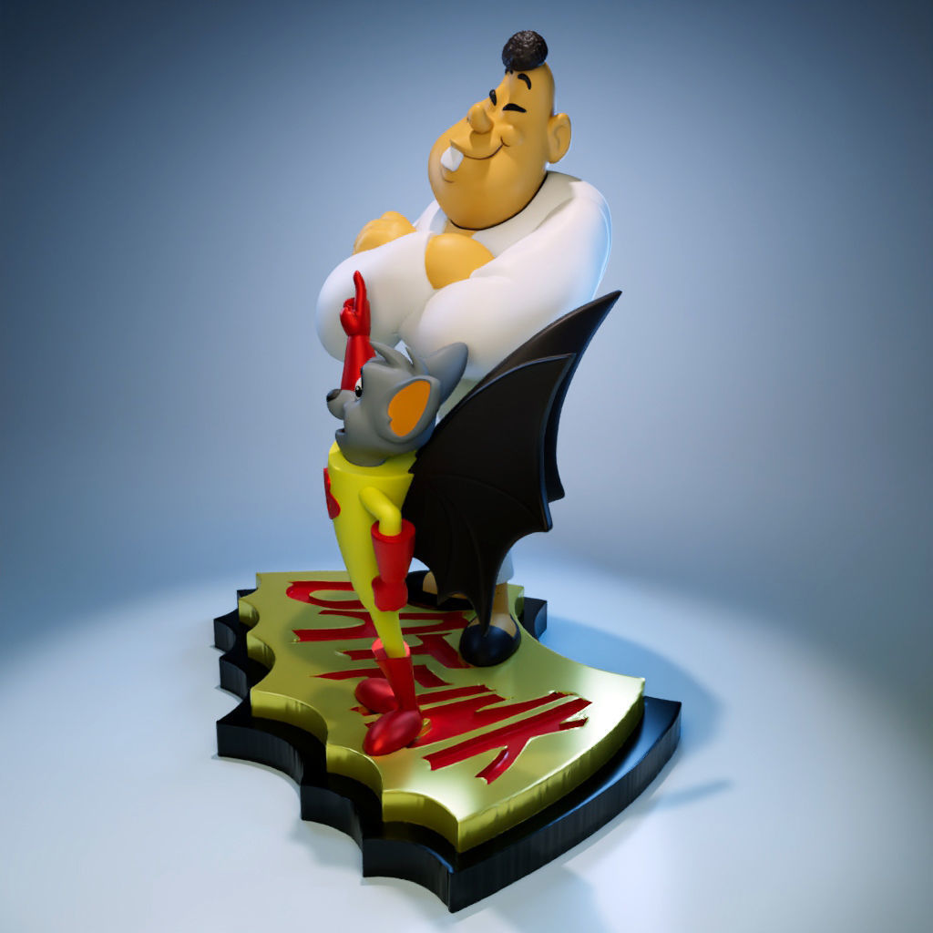Batfink and Karate 3D model 3D printable | CGTrader