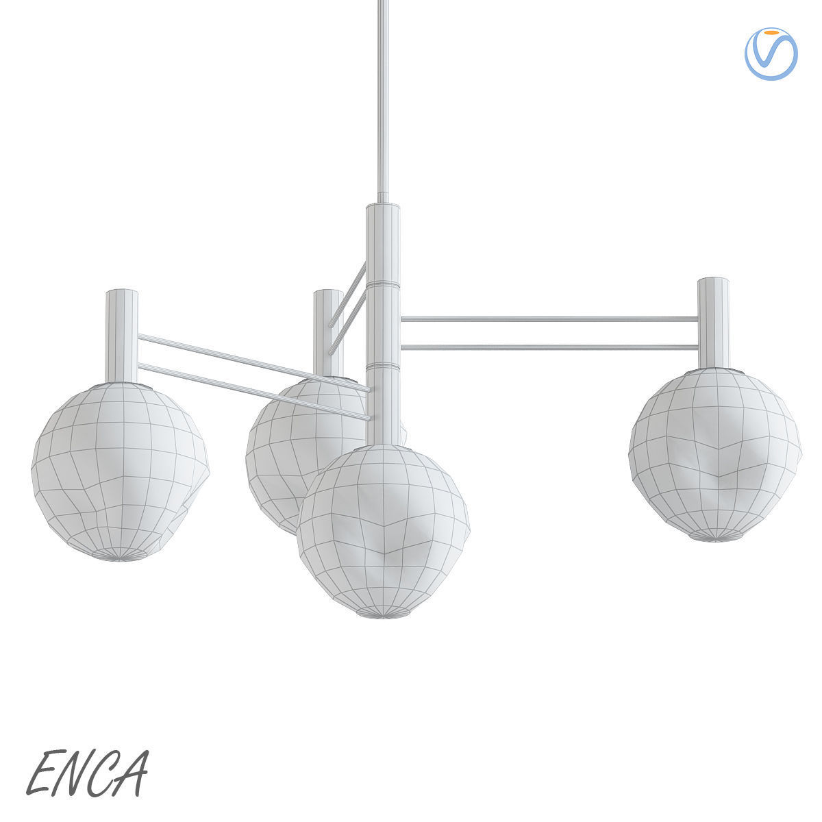 ENCA chandelier 3D model | CGTrader