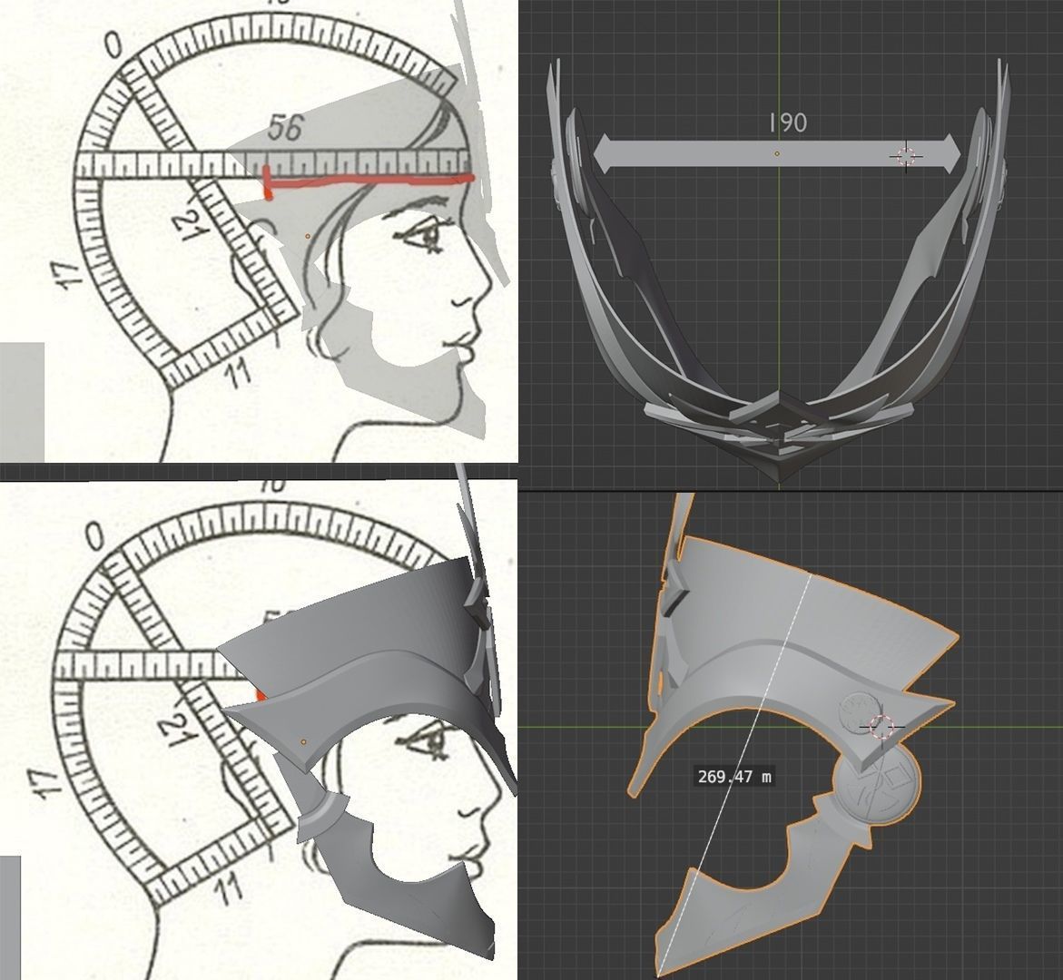 A WINTER NIGHT GENSHIN IMPACT COSPLAY MASK CAPITANO 3D model 3D ...