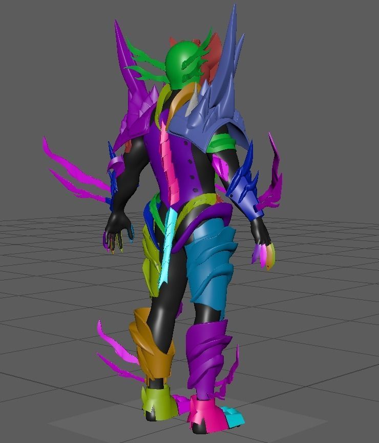 Sinister Seal Layered Armor Cosplay 3D model 3D printable | CGTrader