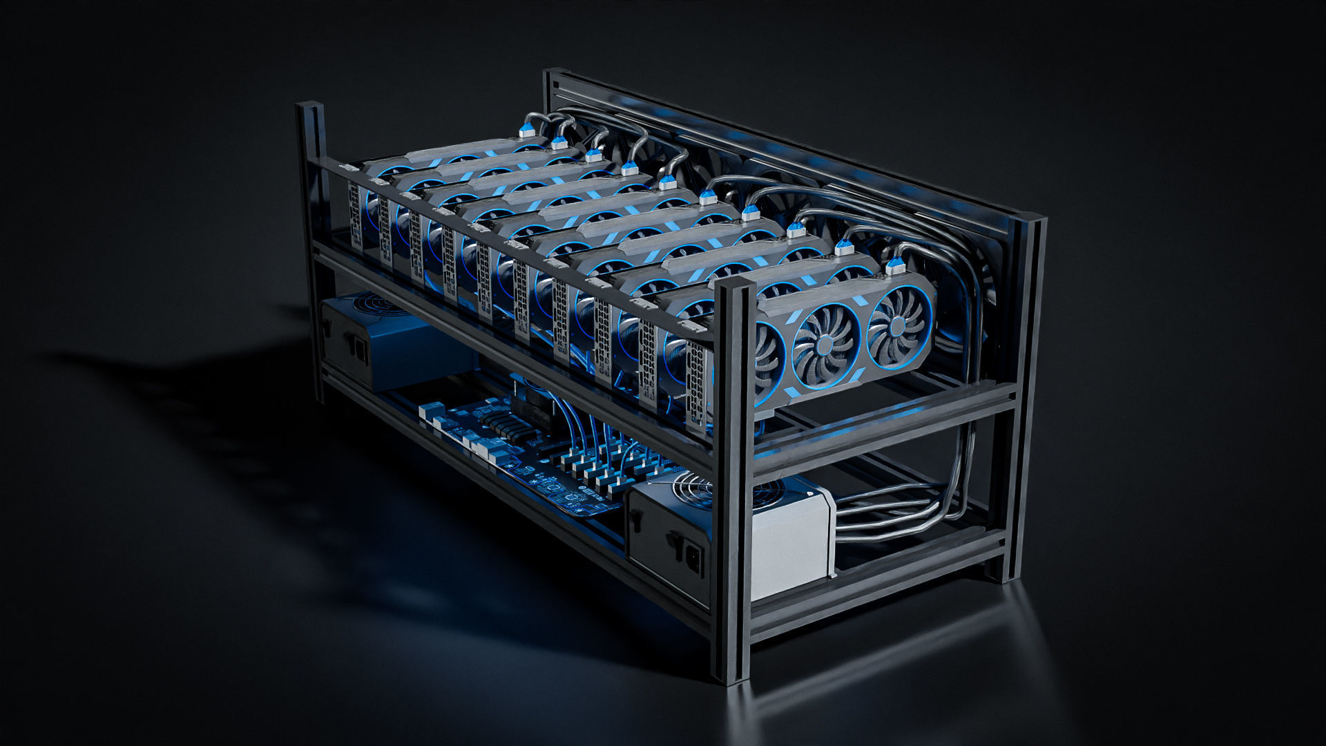 Mining Rig free 3D model animated | CGTrader