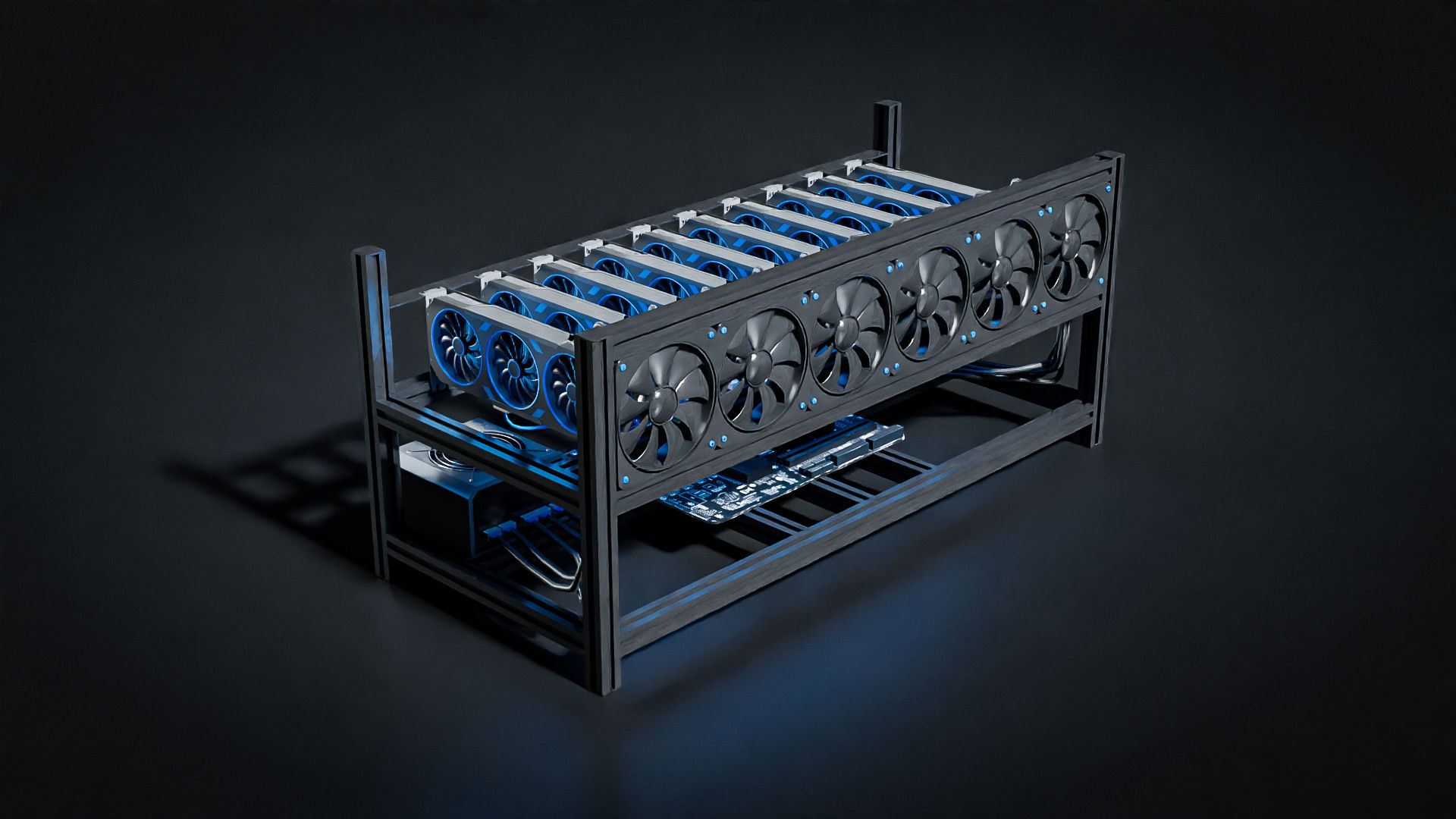Mining Rig free 3D model animated | CGTrader