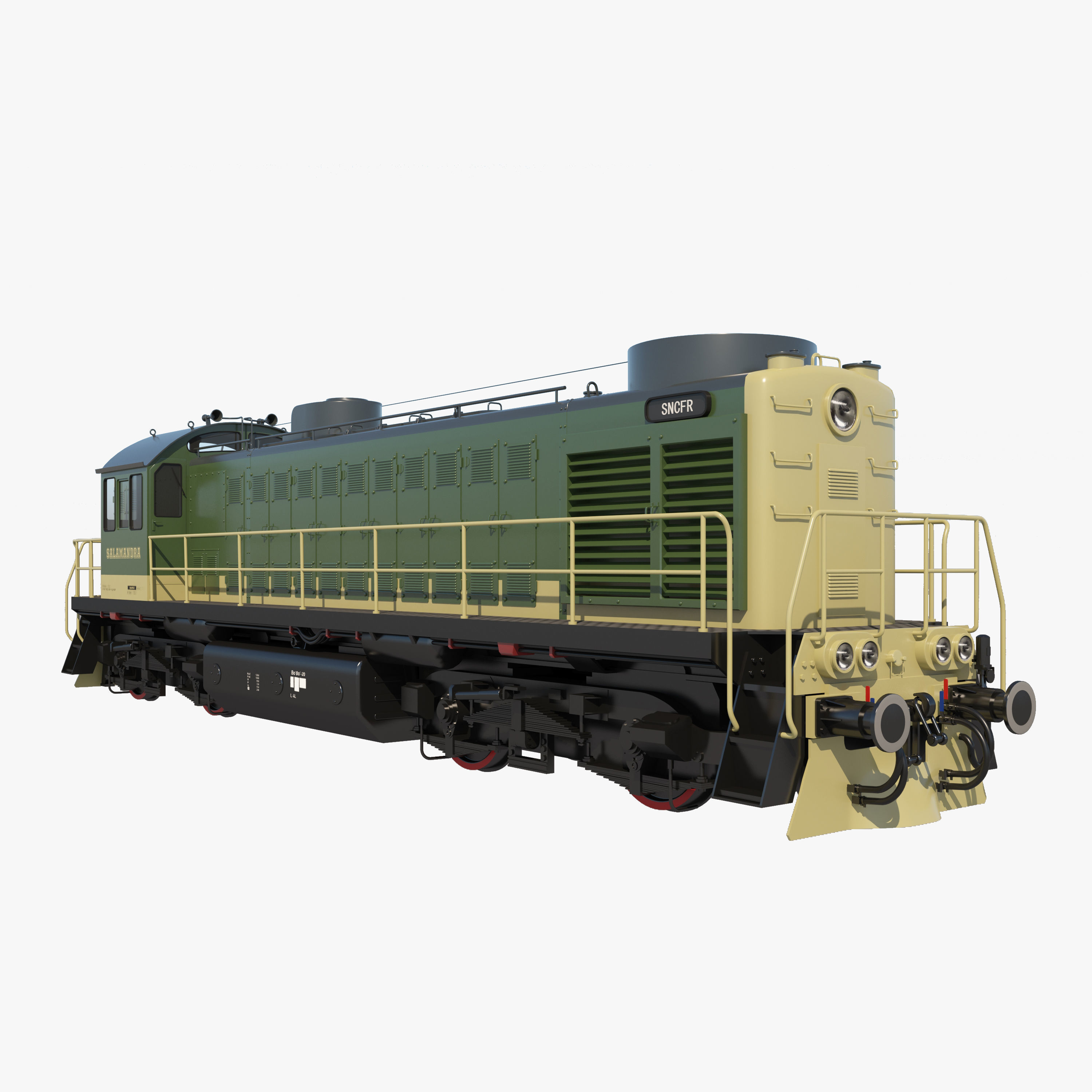 Diesel locomotive 3D model | CGTrader