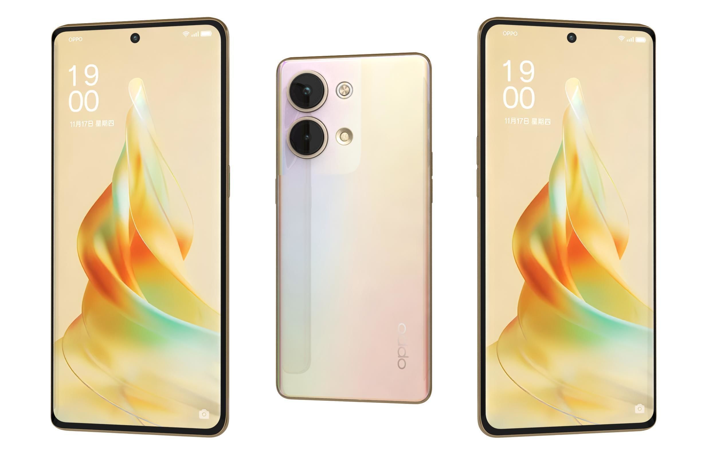 OPPO Reno 9 All Colors 3D model | CGTrader