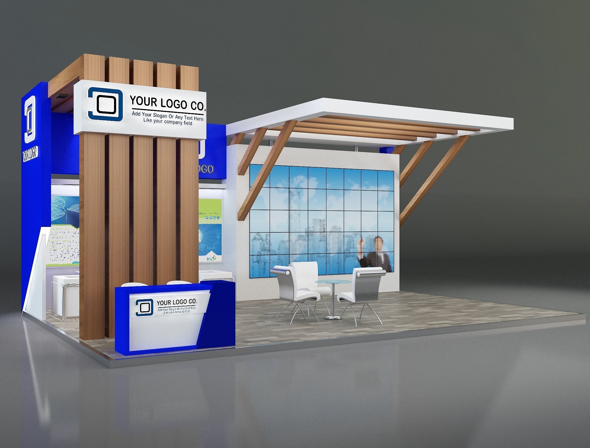 Booth Exhibition Stand a641 3D model | CGTrader
