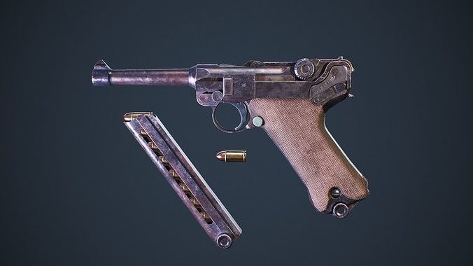 3D model Luger P08 VR / AR / low-poly | CGTrader