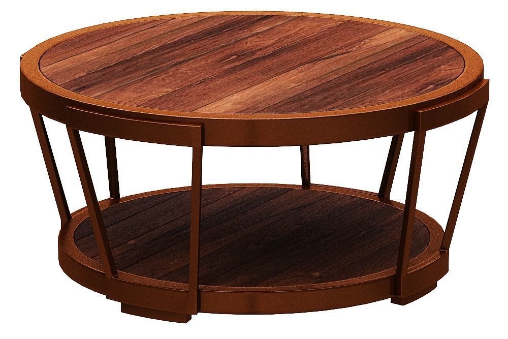 3D model center table wood with metal VR / AR / low-poly | CGTrader