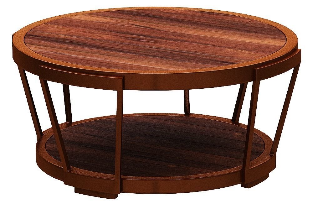 3D model center table wood with metal VR / AR / low-poly | CGTrader