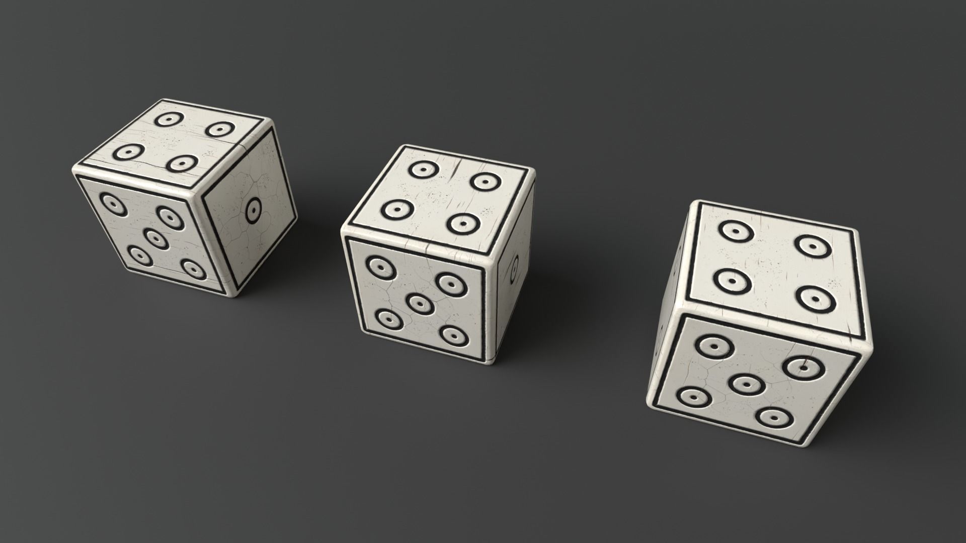 3D model Authentic Viking Dice Set VR / AR / low-poly | CGTrader
