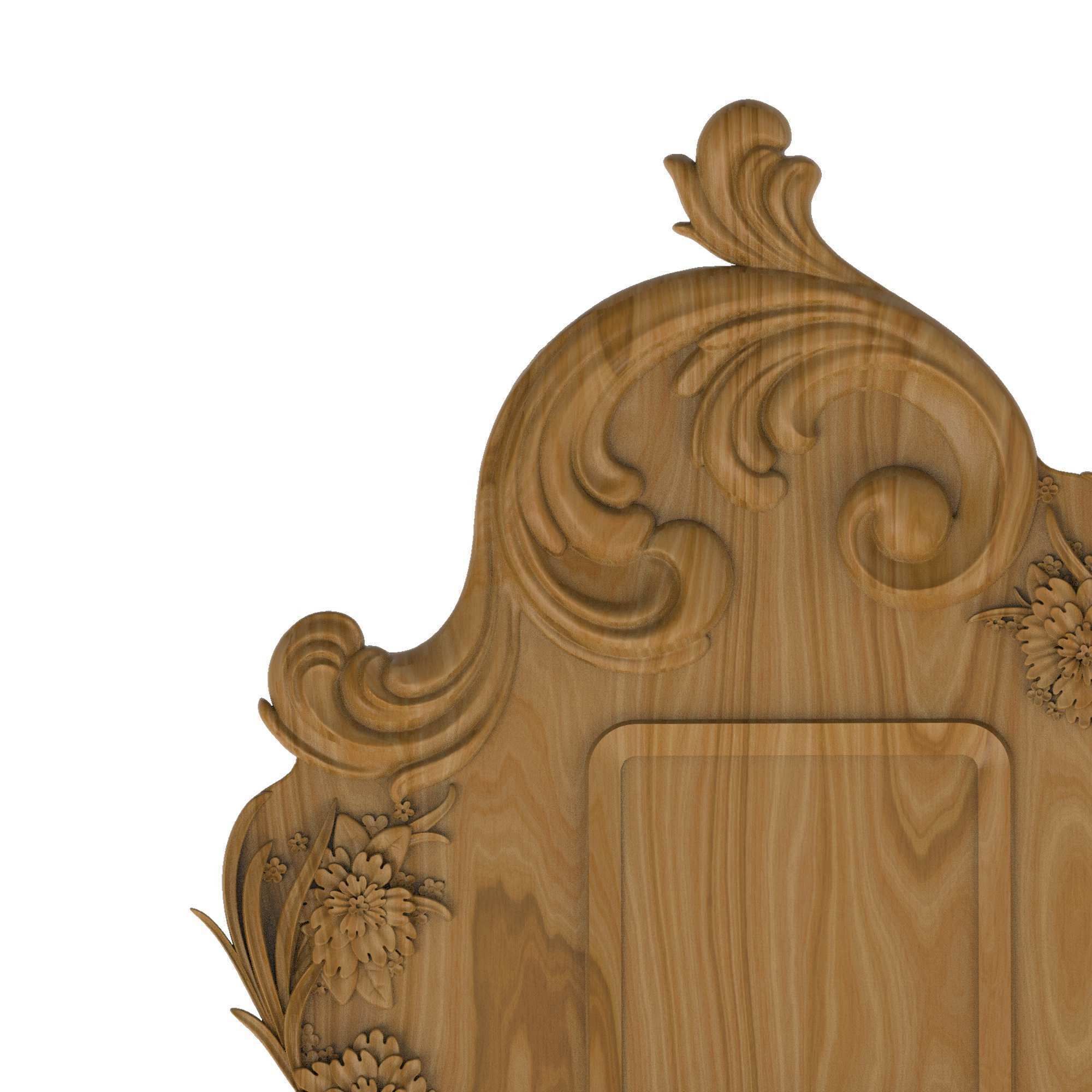 Carved picture frame STL 3D model | CGTrader