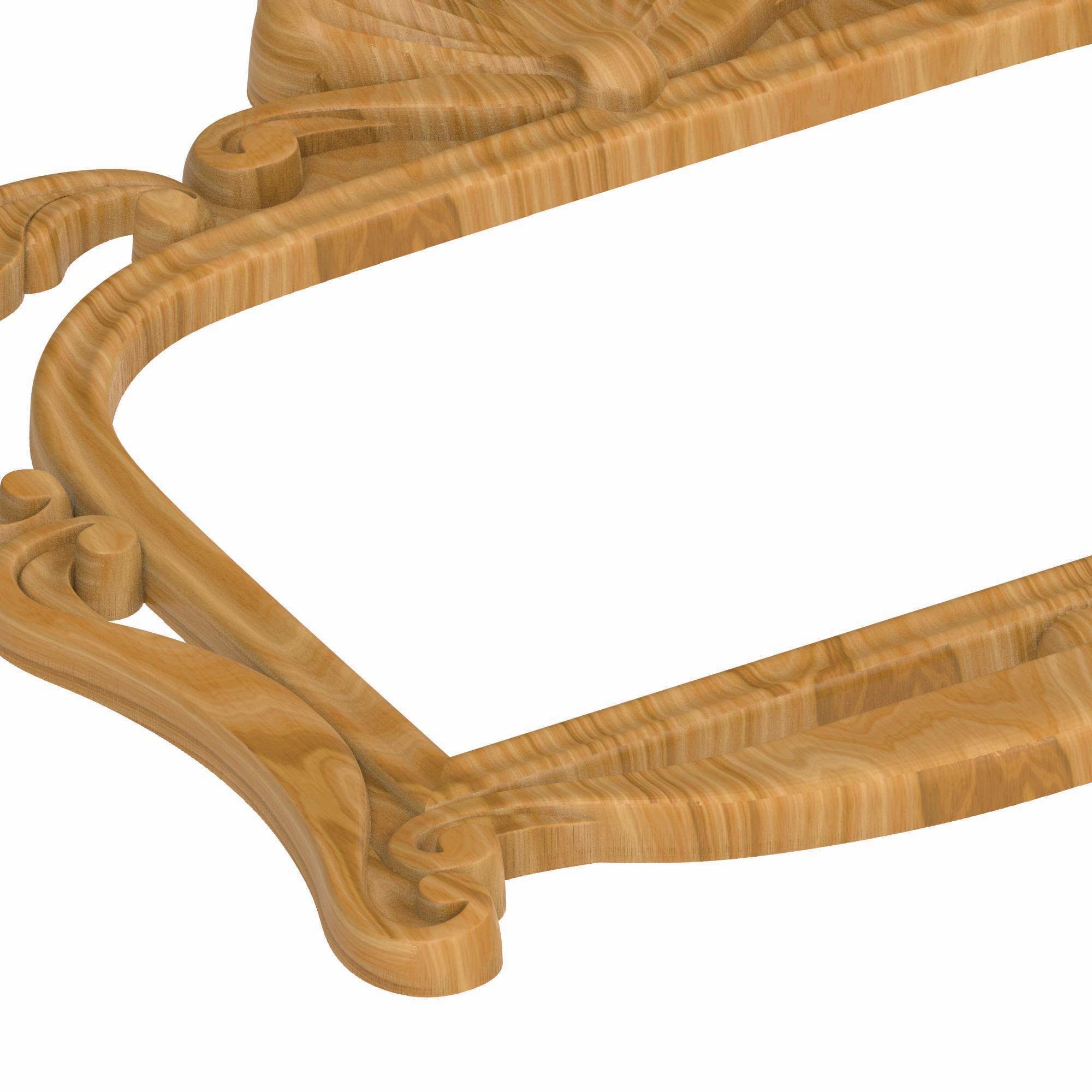 Carved picture frame STL 3D model | CGTrader
