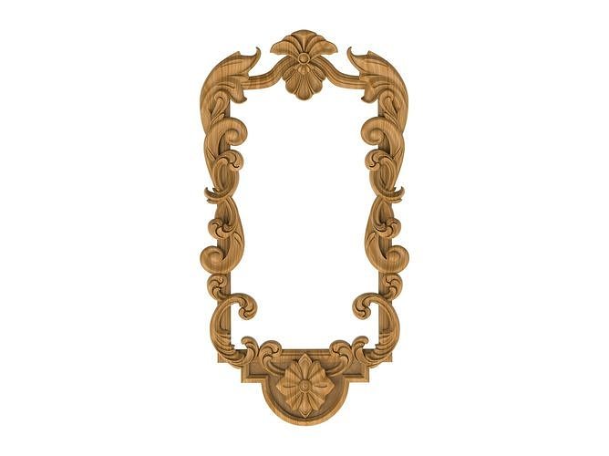 Carved picture frame STL 3D model | CGTrader