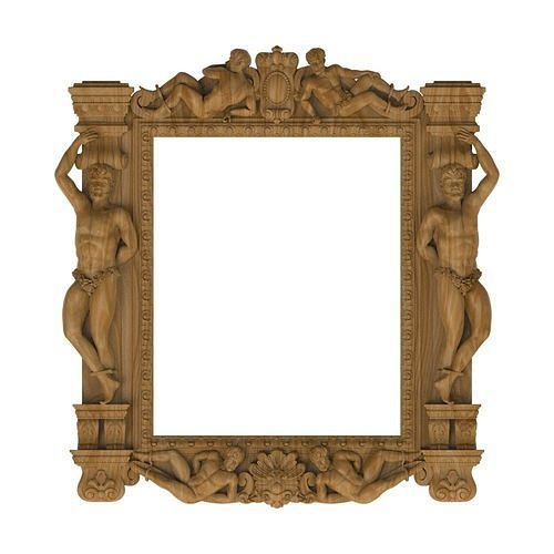 Carved picture frame STL 3D model | CGTrader