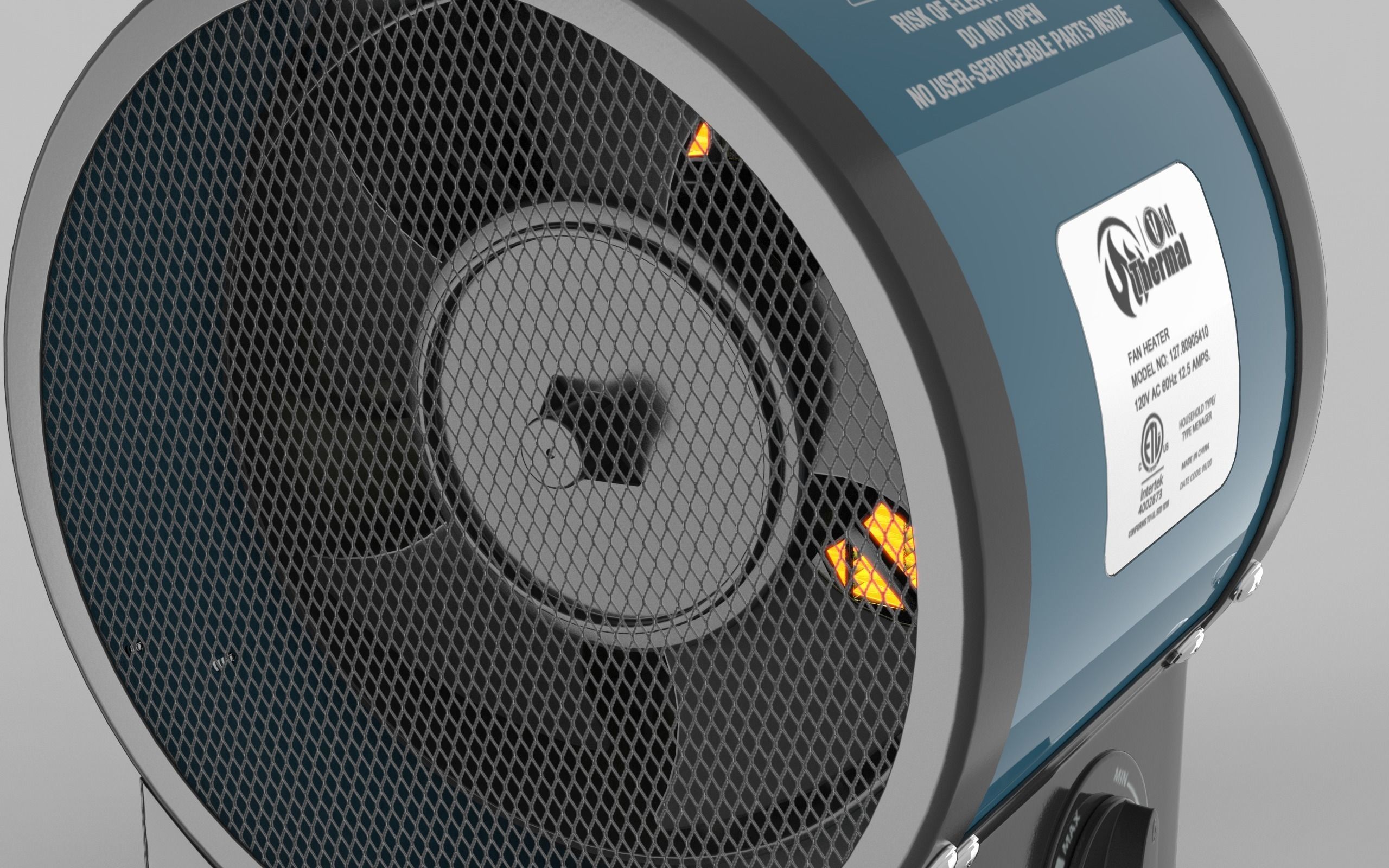 Portable Electric Industrial Space Heater 3D model | CGTrader