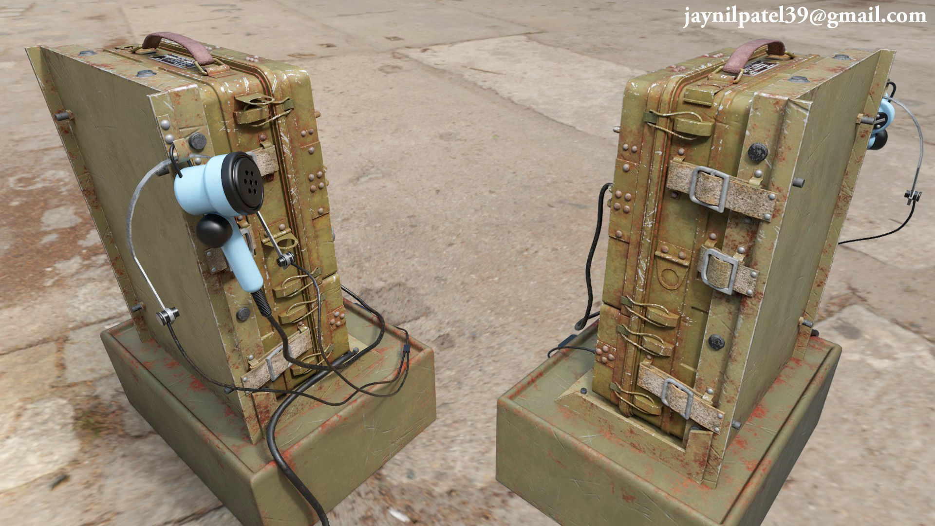 3D model Radio Receiver And Transmitter BC - 1306 VR / AR / low-poly ...