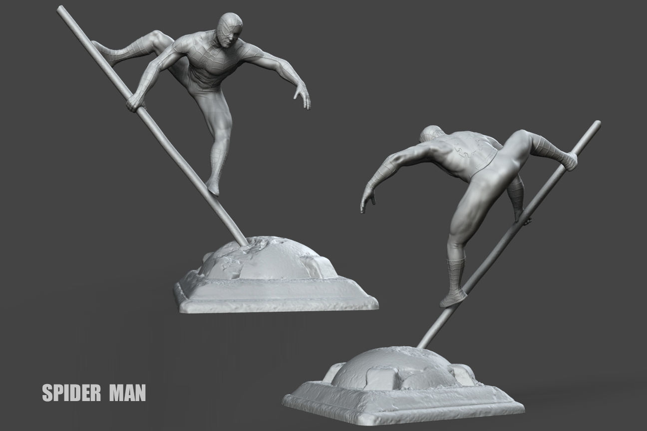 spider man 3d printable model 3D model 3D printable | CGTrader