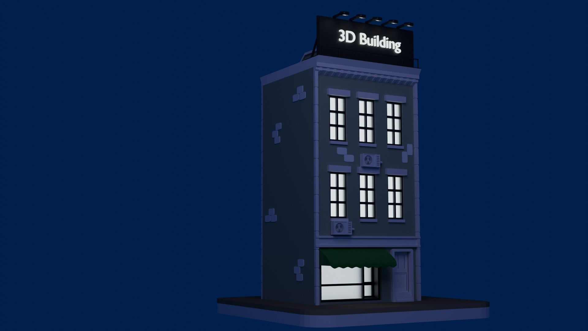 3D model Cartoon Buidling VR / AR / low-poly | CGTrader