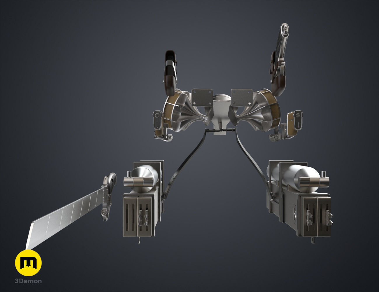 ODM Gear and Swords - Attack on Titan 3D model 3D printable | CGTrader