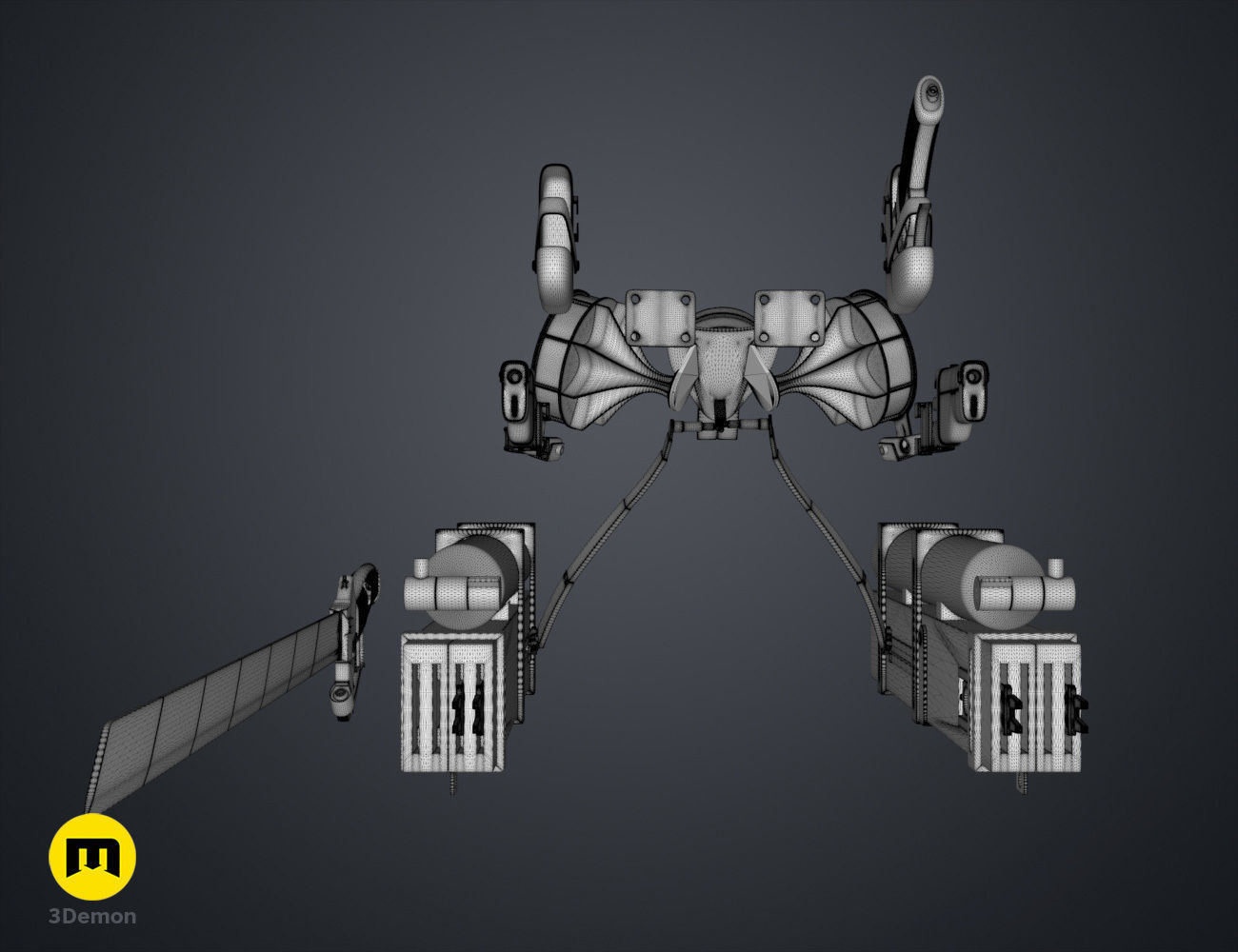 ODM Gear and Swords - Attack on Titan 3D model 3D printable | CGTrader