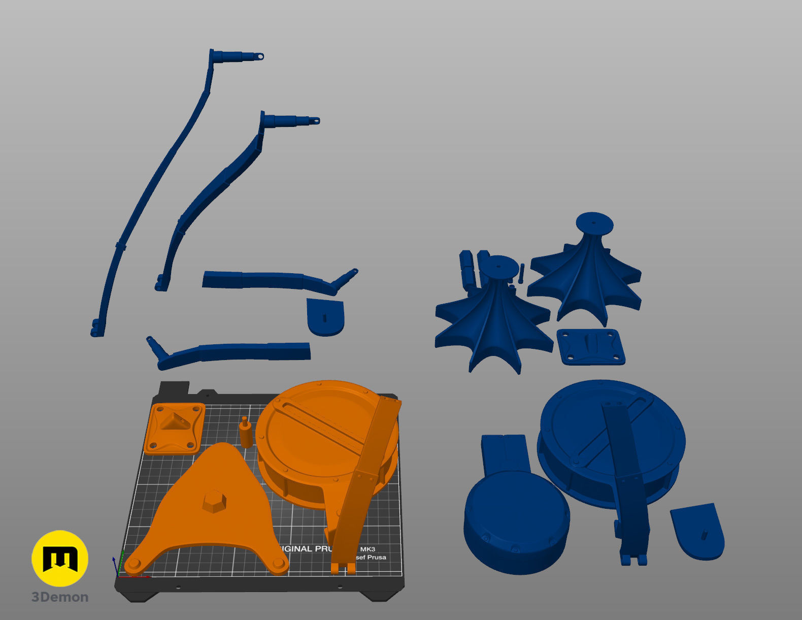 ODM Gear and Swords - Attack on Titan 3D model 3D printable | CGTrader