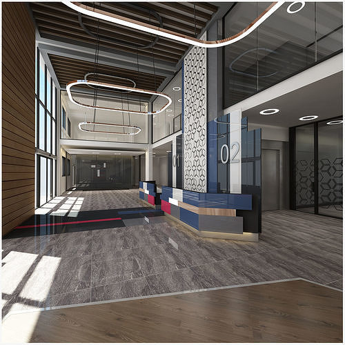 Lobby Interior 3D model | CGTrader