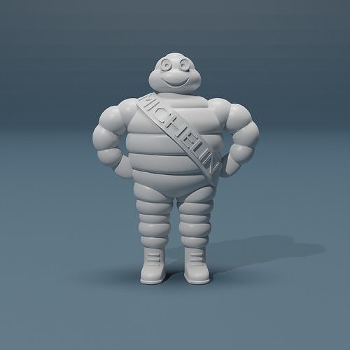 Michelin Man Bibendum 3D model 3D printable | CGTrader