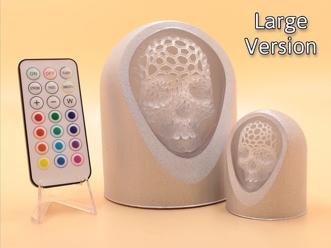 Hollow Skull - LED Light Up Diorama 3D model 3D printable | CGTrader