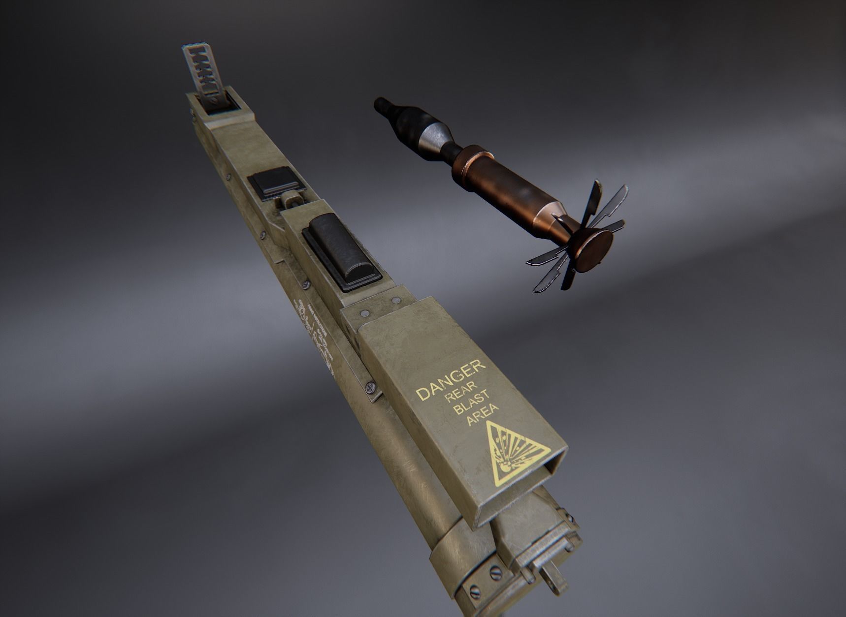 3D model AAA M72 LAW Game Ready PBR VR / AR / low-poly | CGTrader