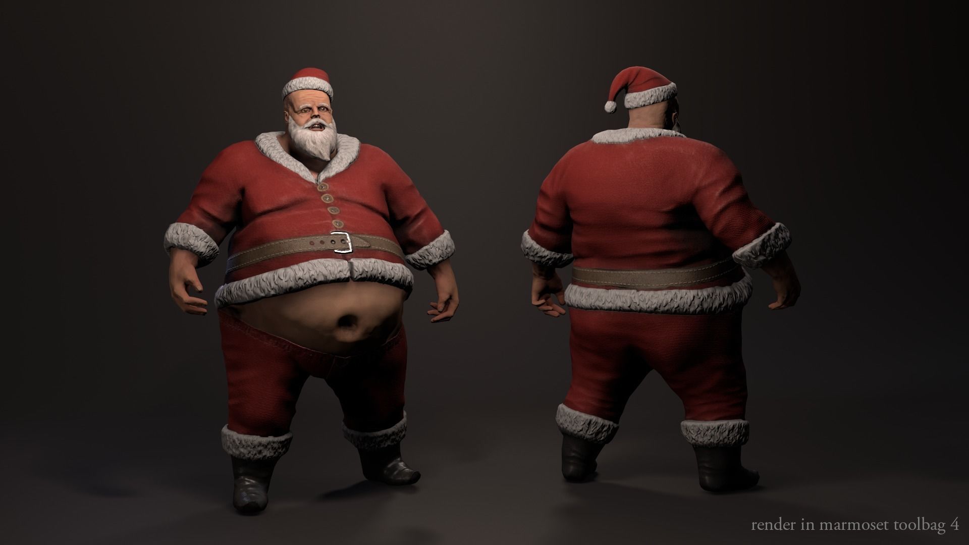3D model Bad Santa VR / AR / low-poly | CGTrader
