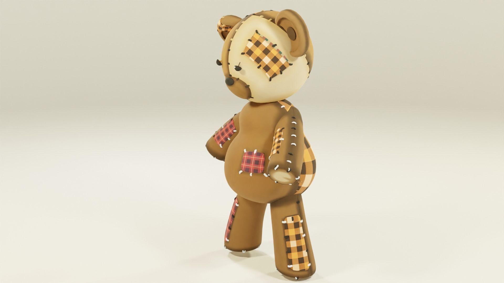 Teddy Bear Oso Osito de peluche 3D model rigged | CGTrader