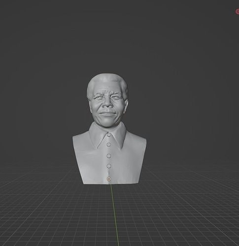 Nelson Mandela 3D model 3D printable | CGTrader