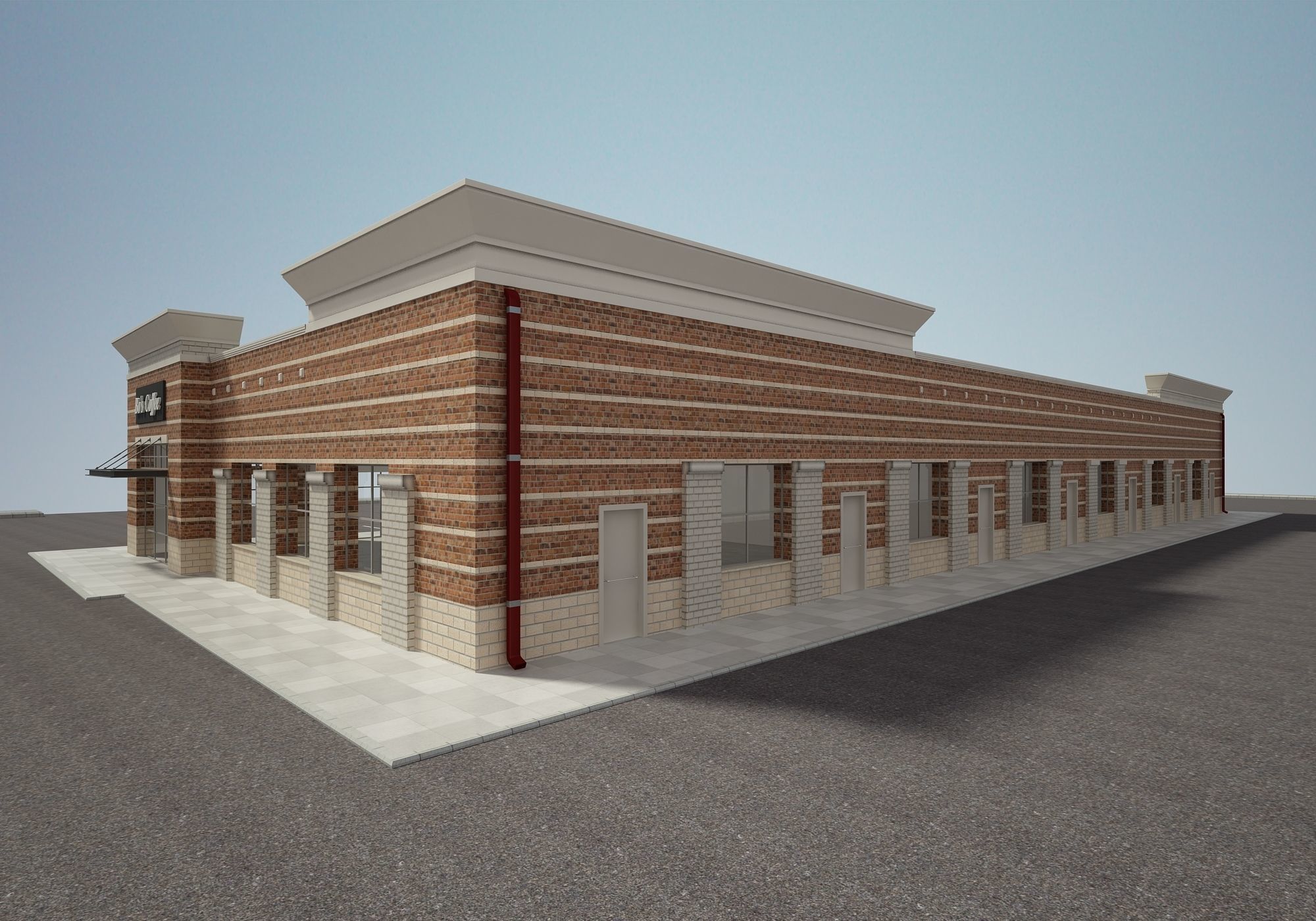 Retail Store Building 3D model | CGTrader