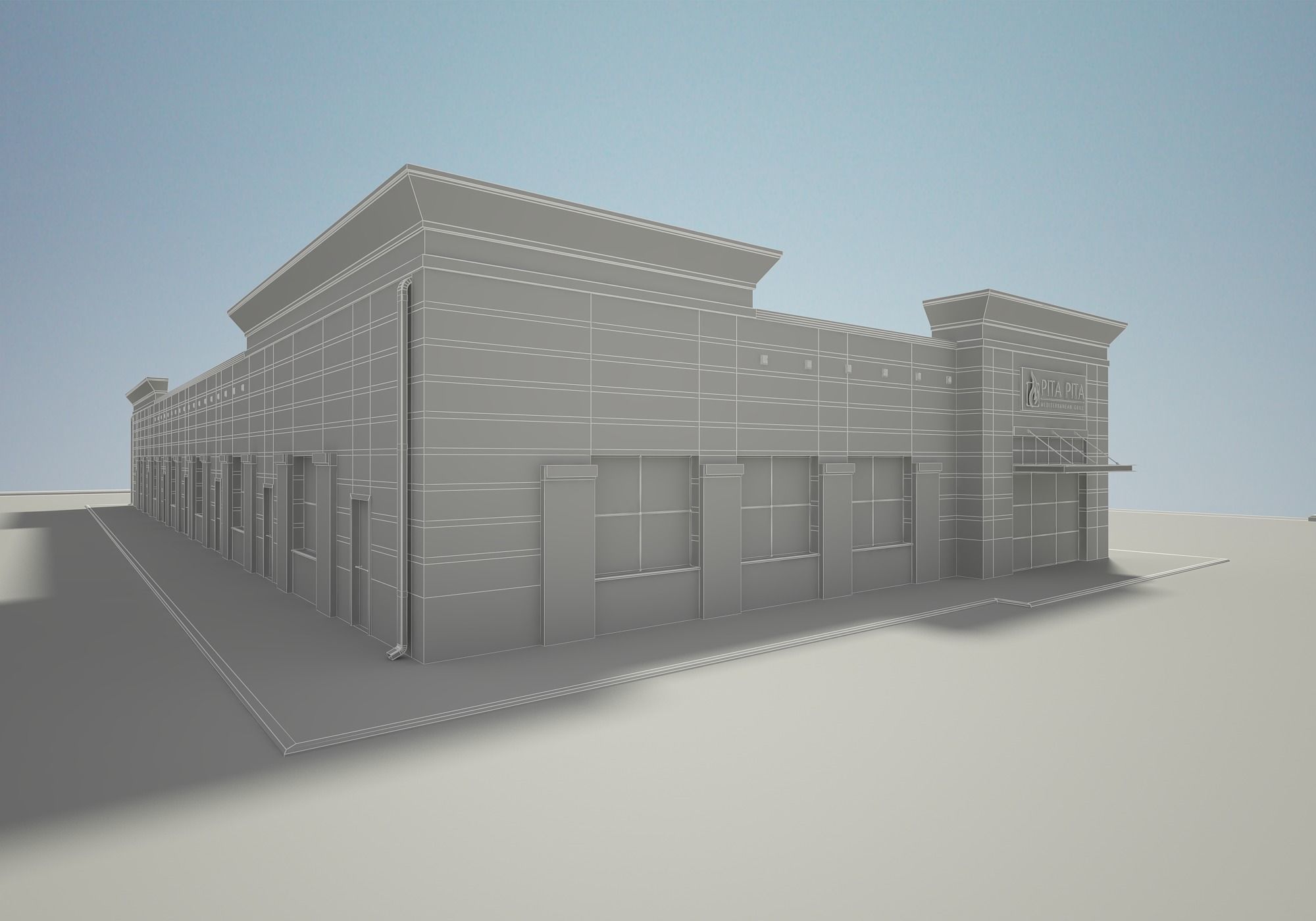 Retail Store Building 3D model | CGTrader