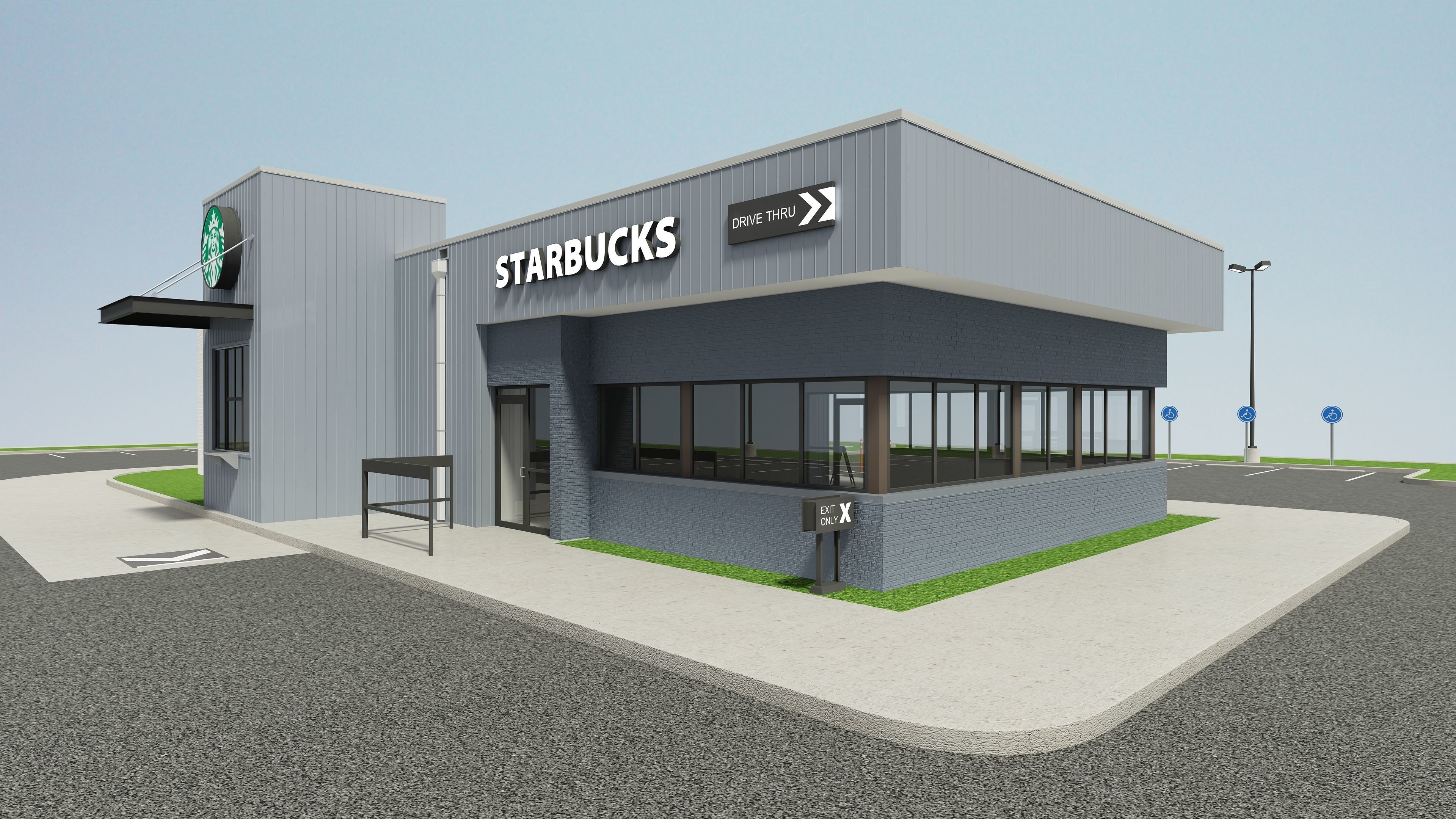Starbucks Coffee Store 3D model | CGTrader