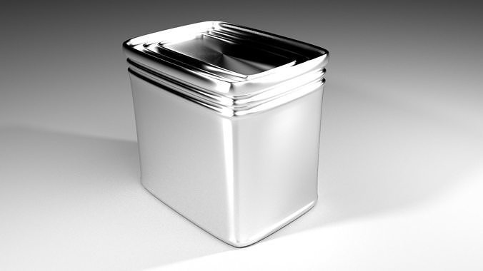 Can - Rectangular 3D model | CGTrader