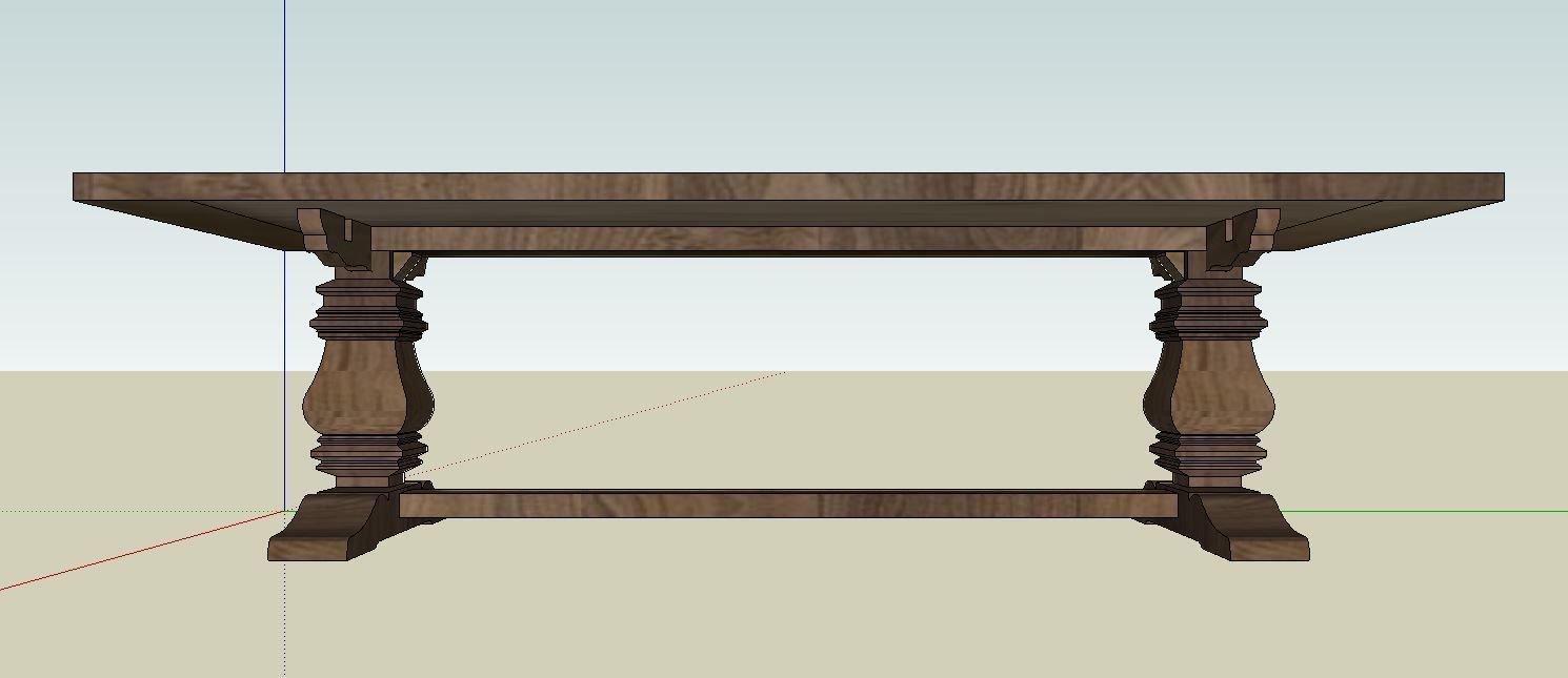 Wood Table free 3D model | CGTrader