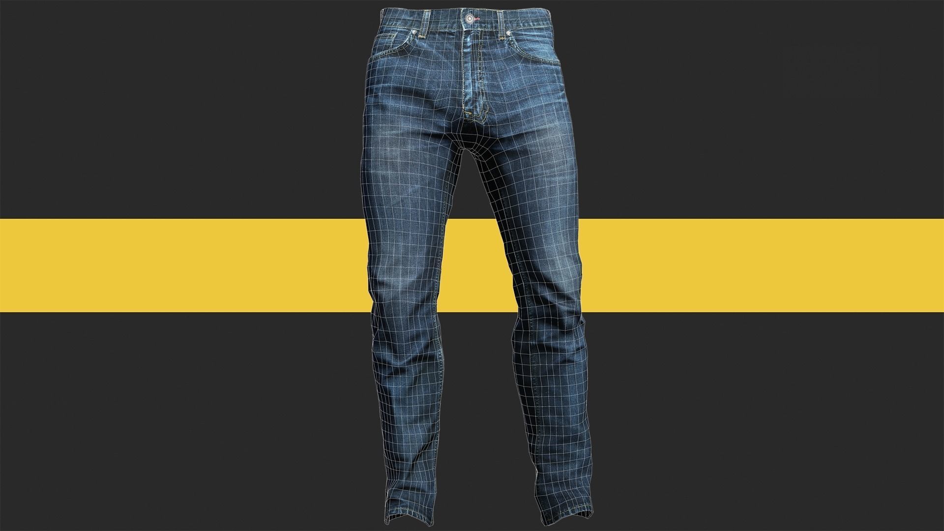 3D model Realistic Bleu Jeans for Men Rigged VR / AR / low-poly | CGTrader