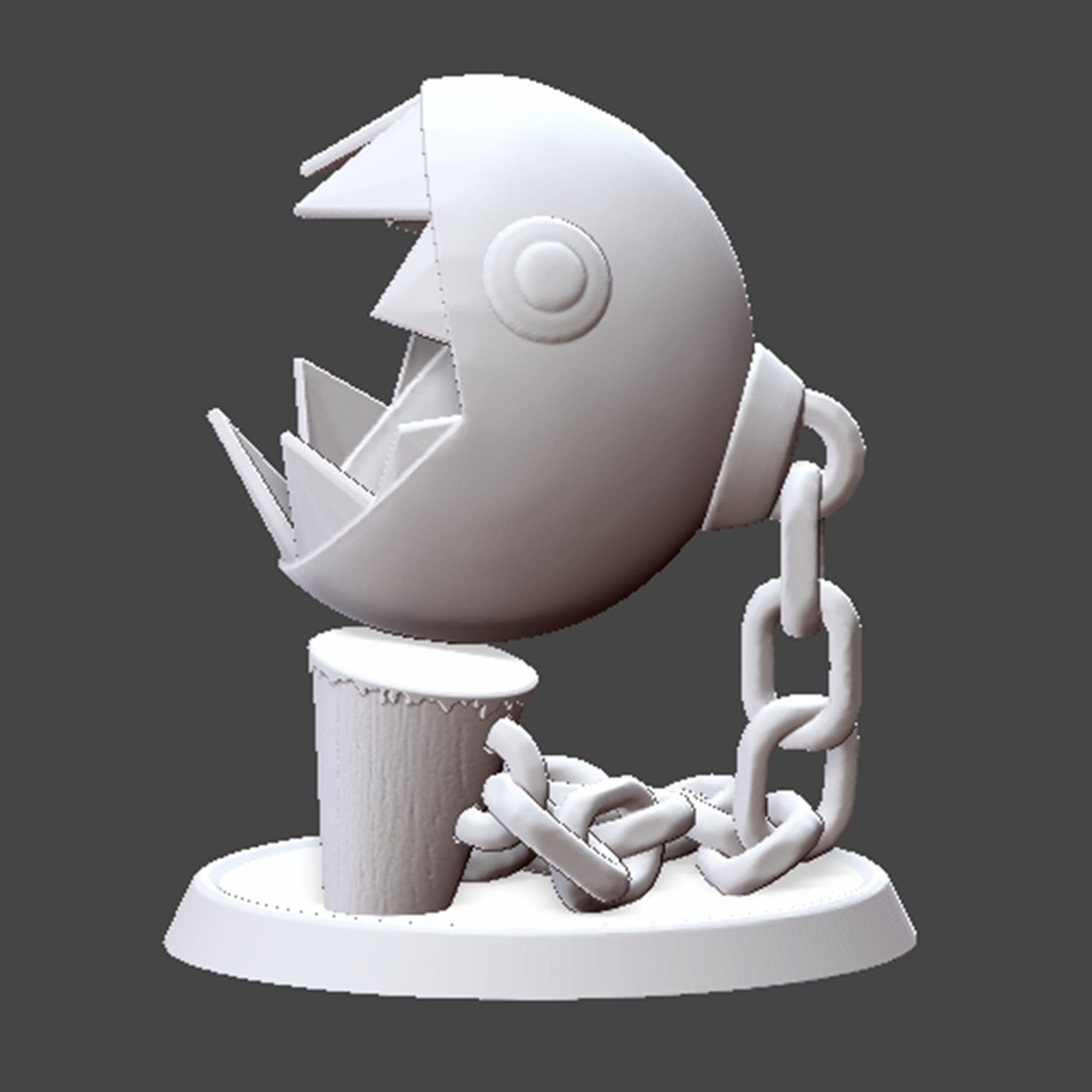 Chain Chomp Mario Based 3D model 3D printable | CGTrader