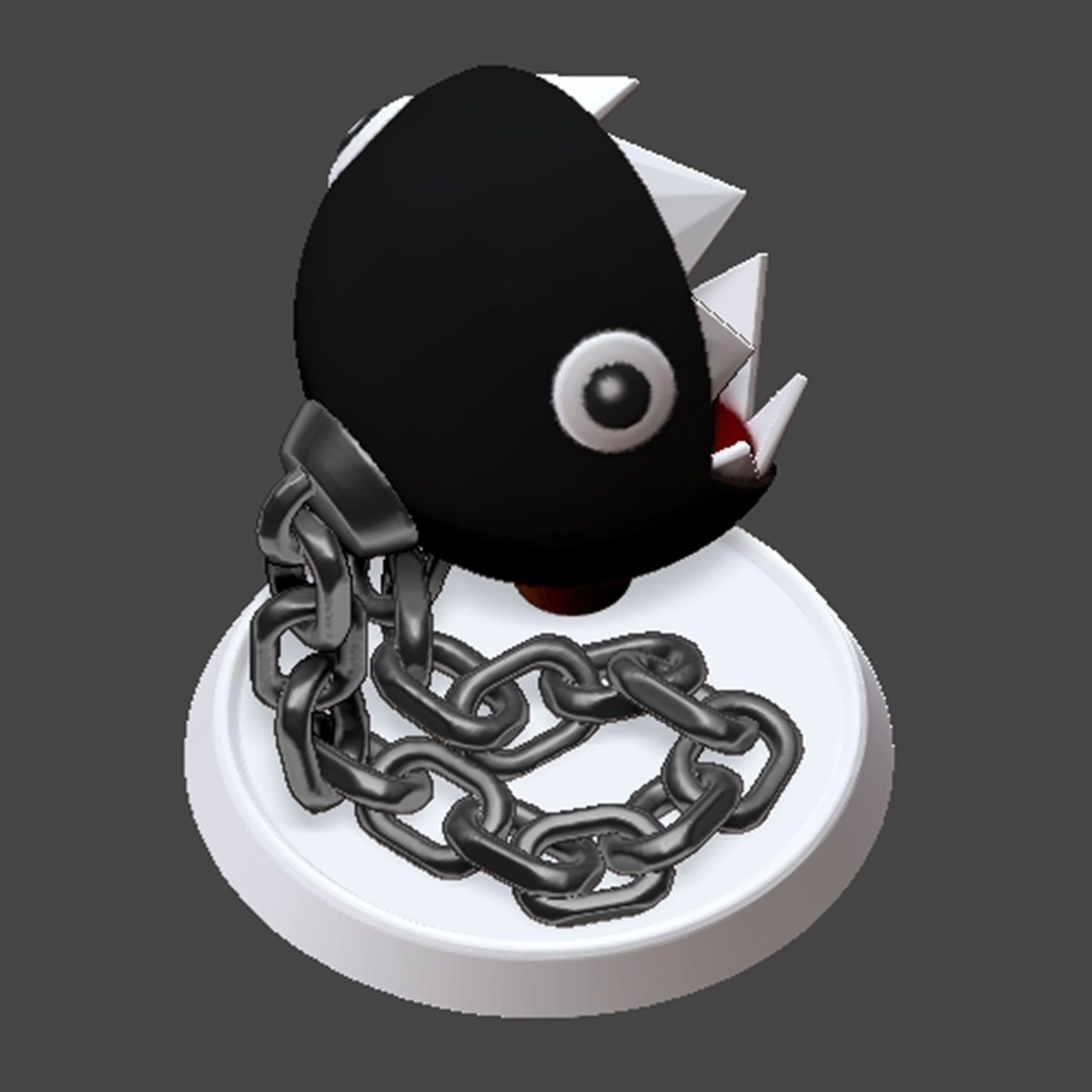Chain Chomp Mario Based 3D model 3D printable | CGTrader