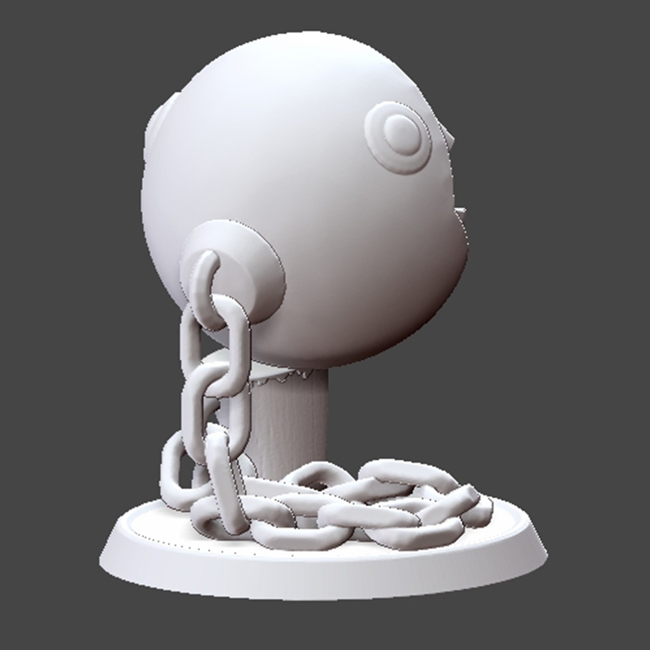 Chain Chomp Mario Based 3D model 3D printable | CGTrader