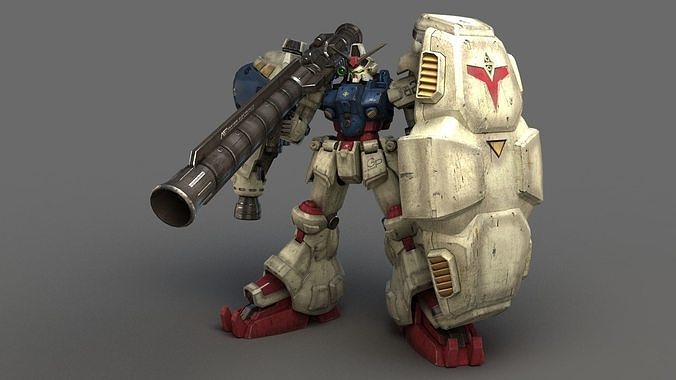 GUNDAM RX-78 GP02A PHYSALIS 3D model rigged | CGTrader