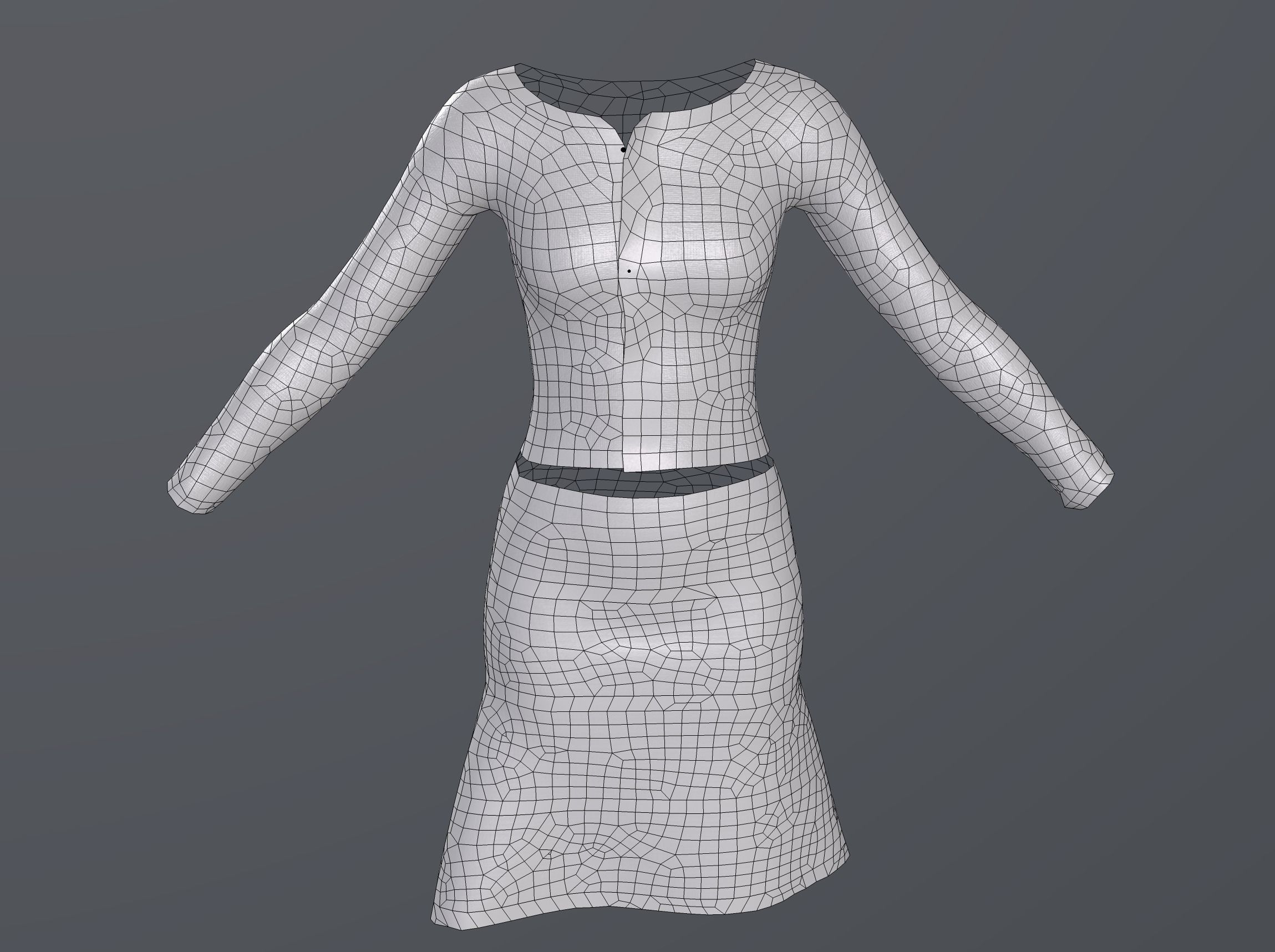 3D model CLOTH DRESS AND SKIRT for character VR / AR / low-poly | CGTrader