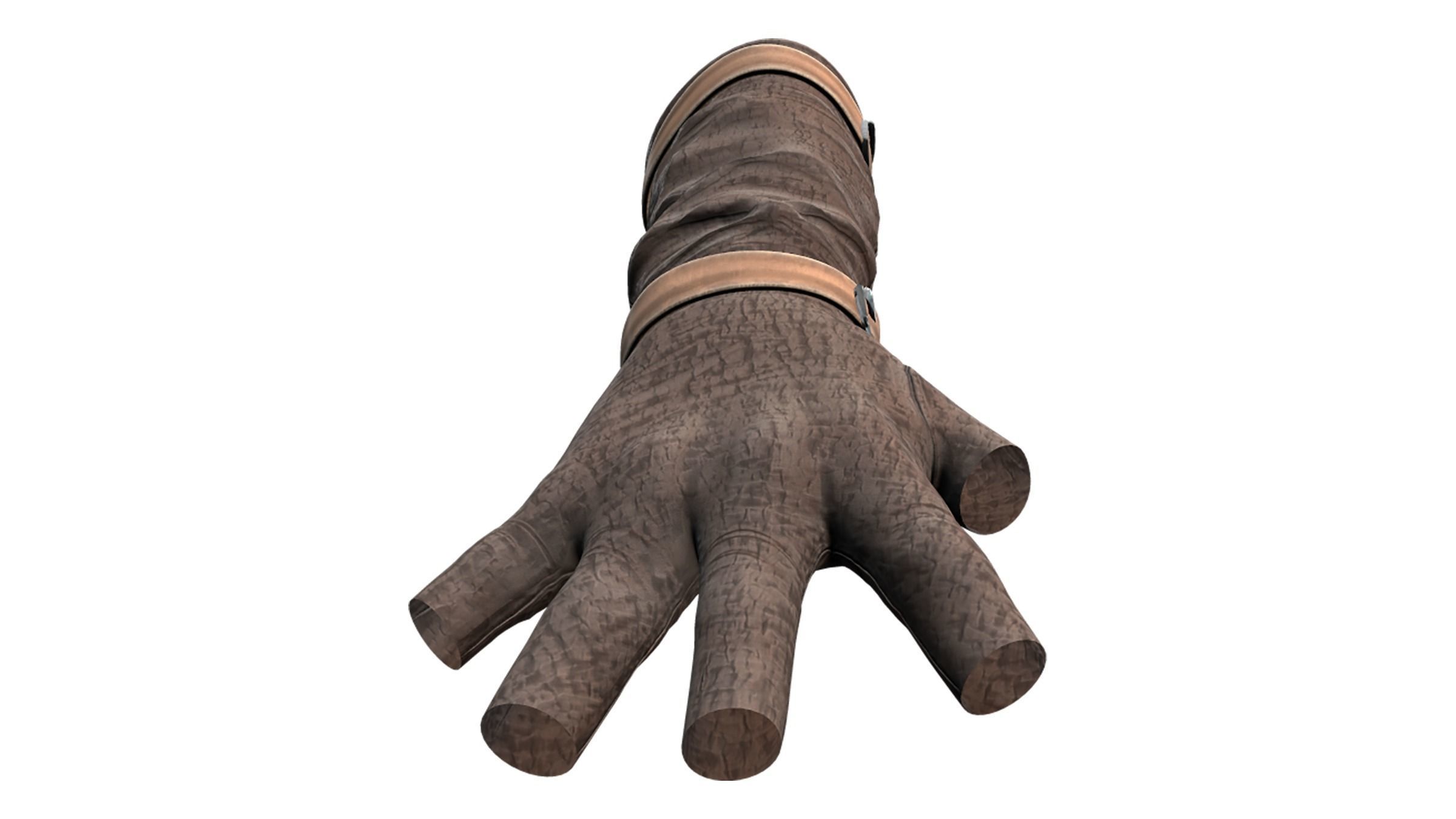 3D model Medieval Long Fingerless Fantasy Gloves VR / AR / low-poly ...