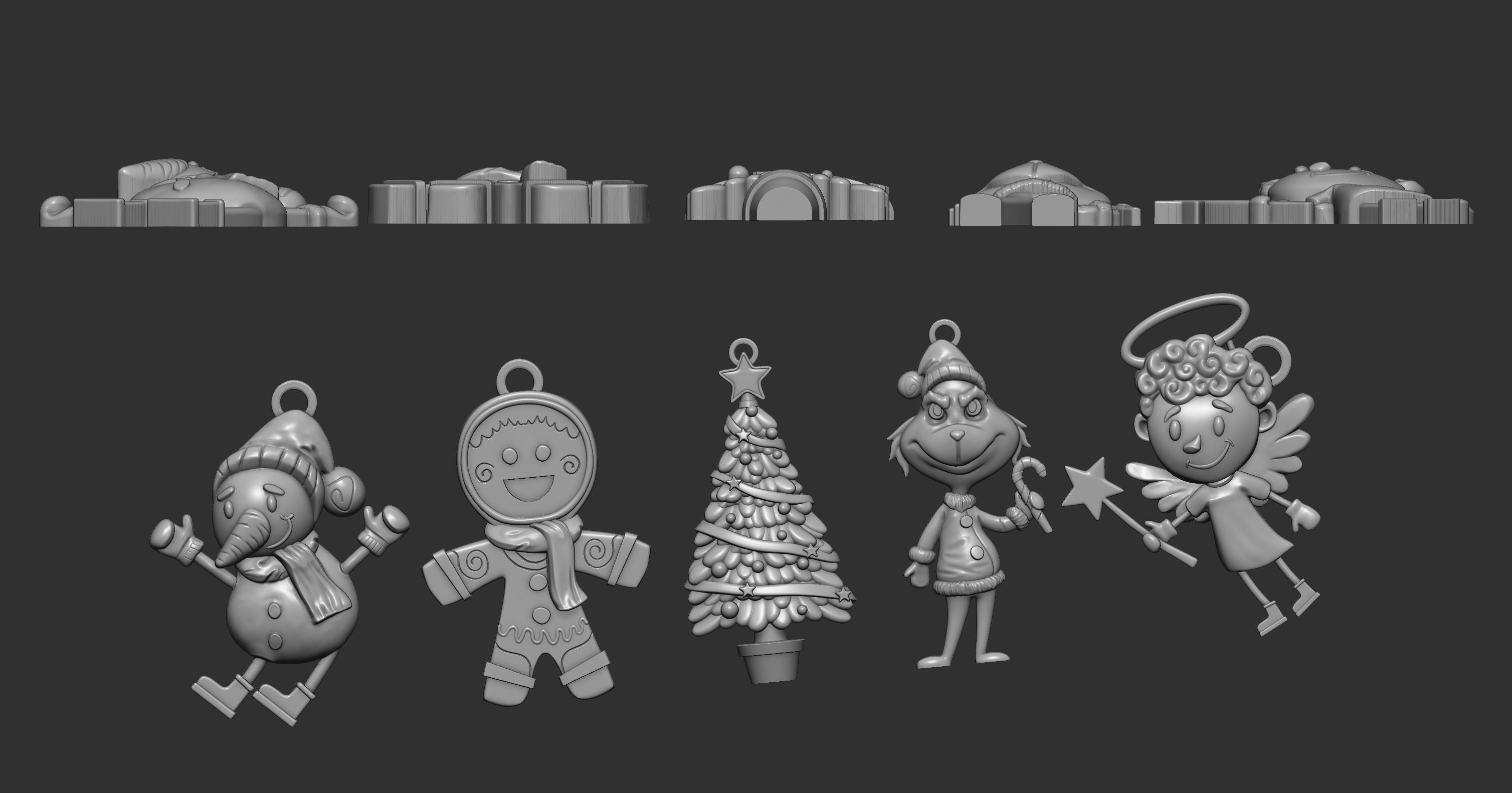 Christmas decorative STL 3D model 3D printable | CGTrader