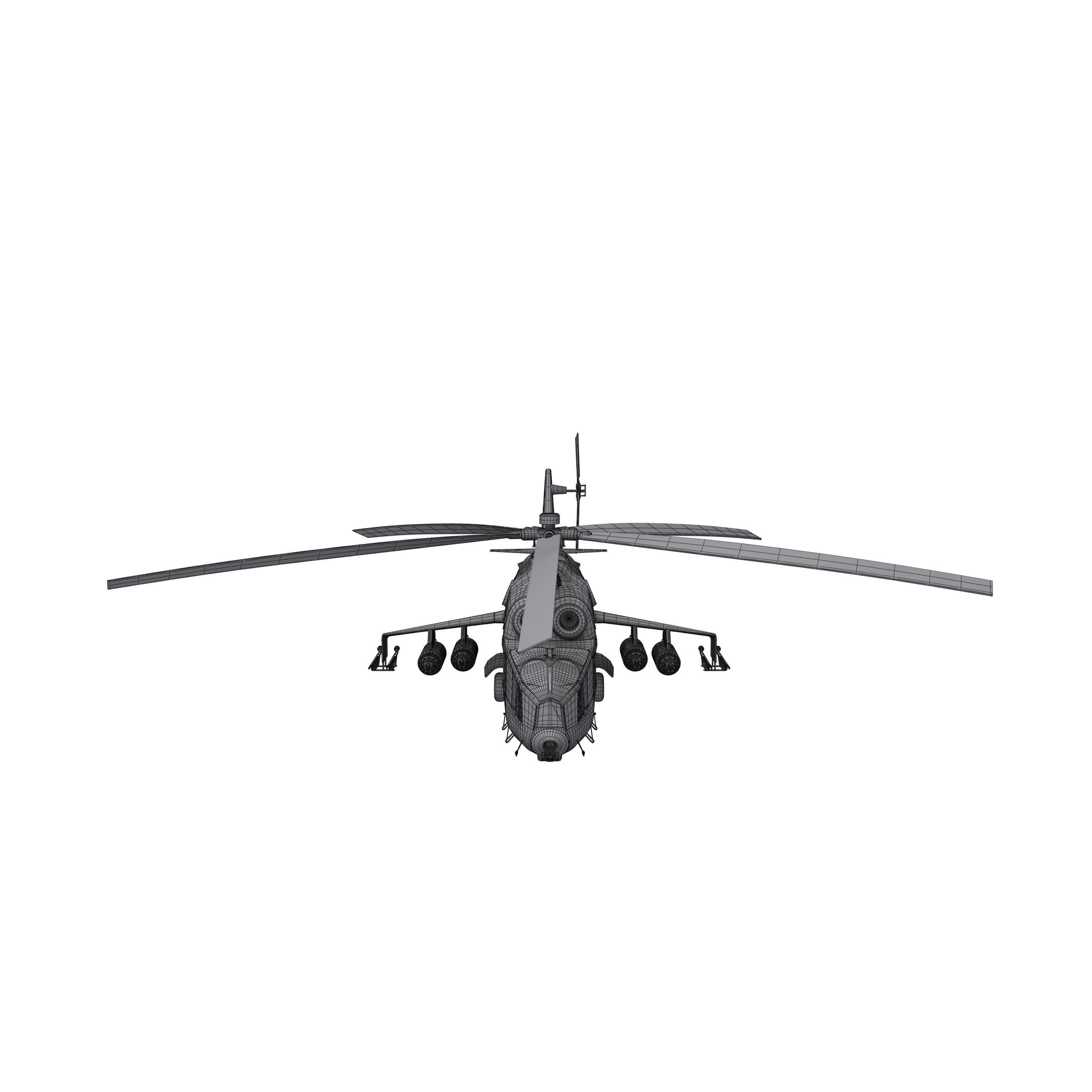 Russian military helicopter 3D model | CGTrader
