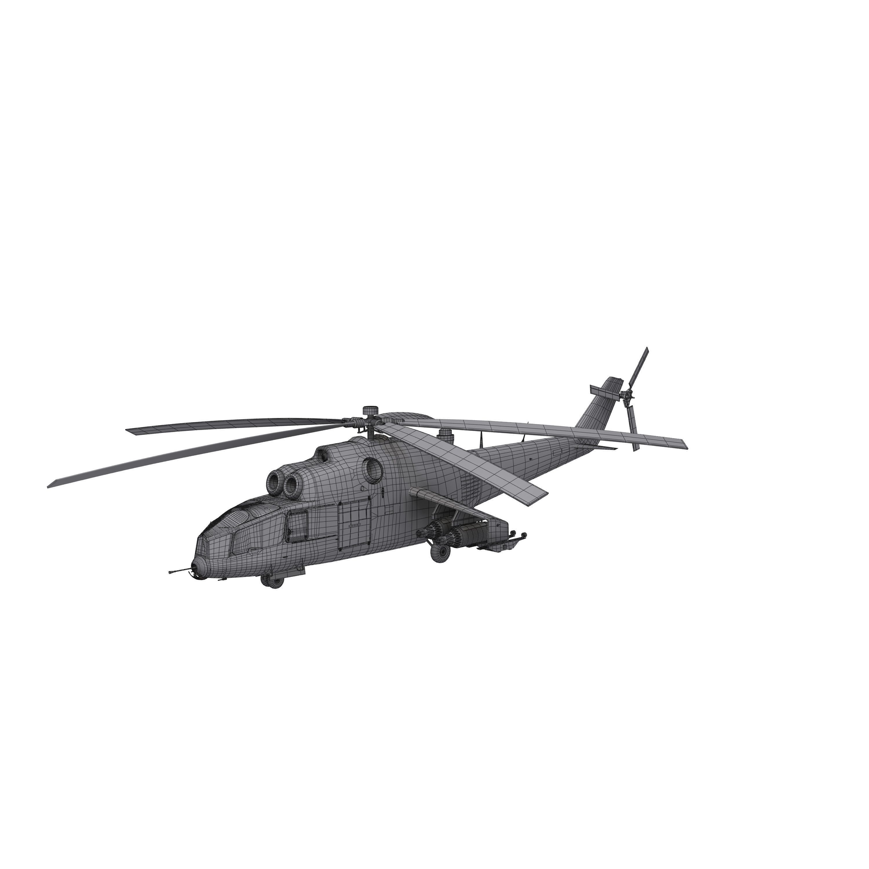Russian military helicopter 3D model | CGTrader
