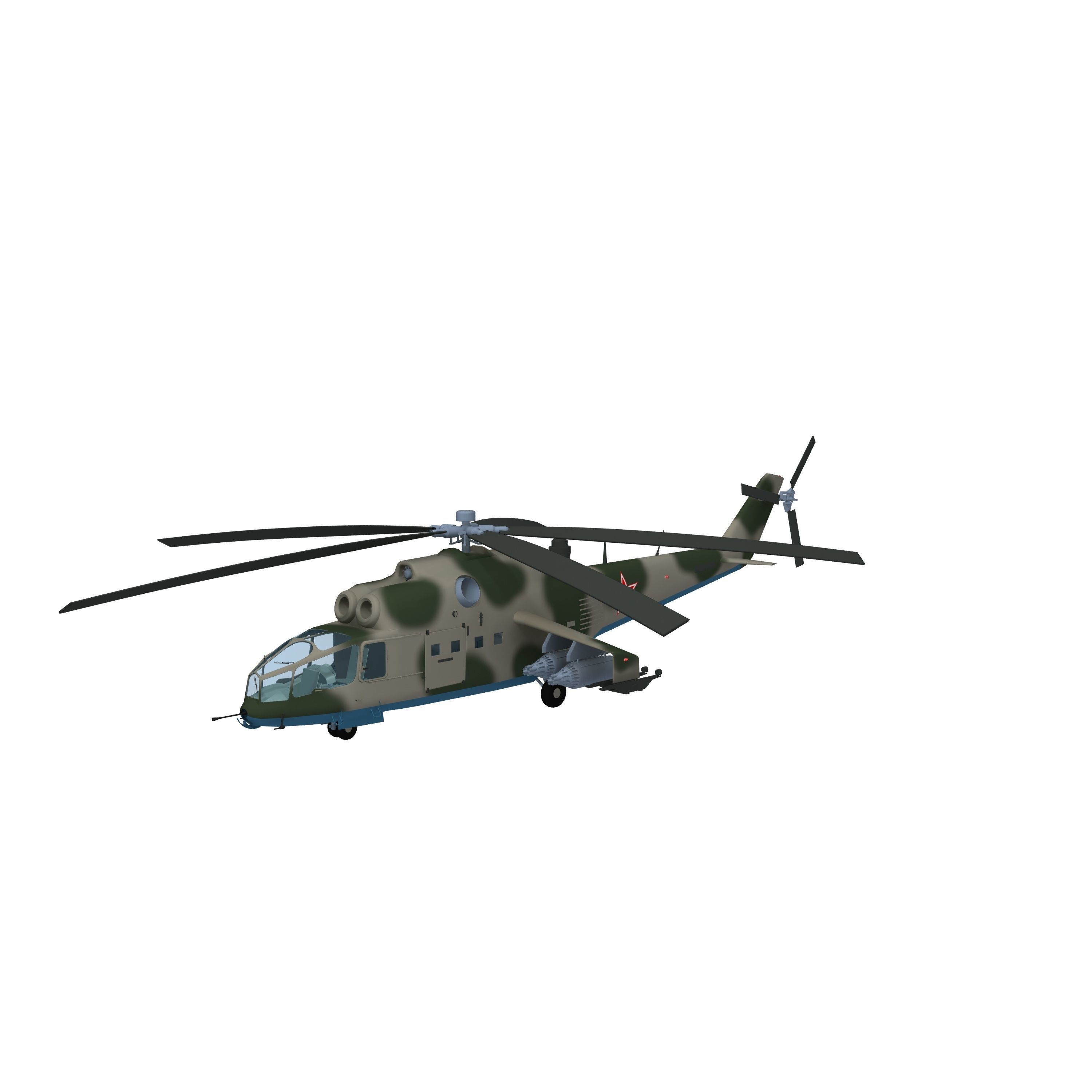 Russian military helicopter 3D model | CGTrader