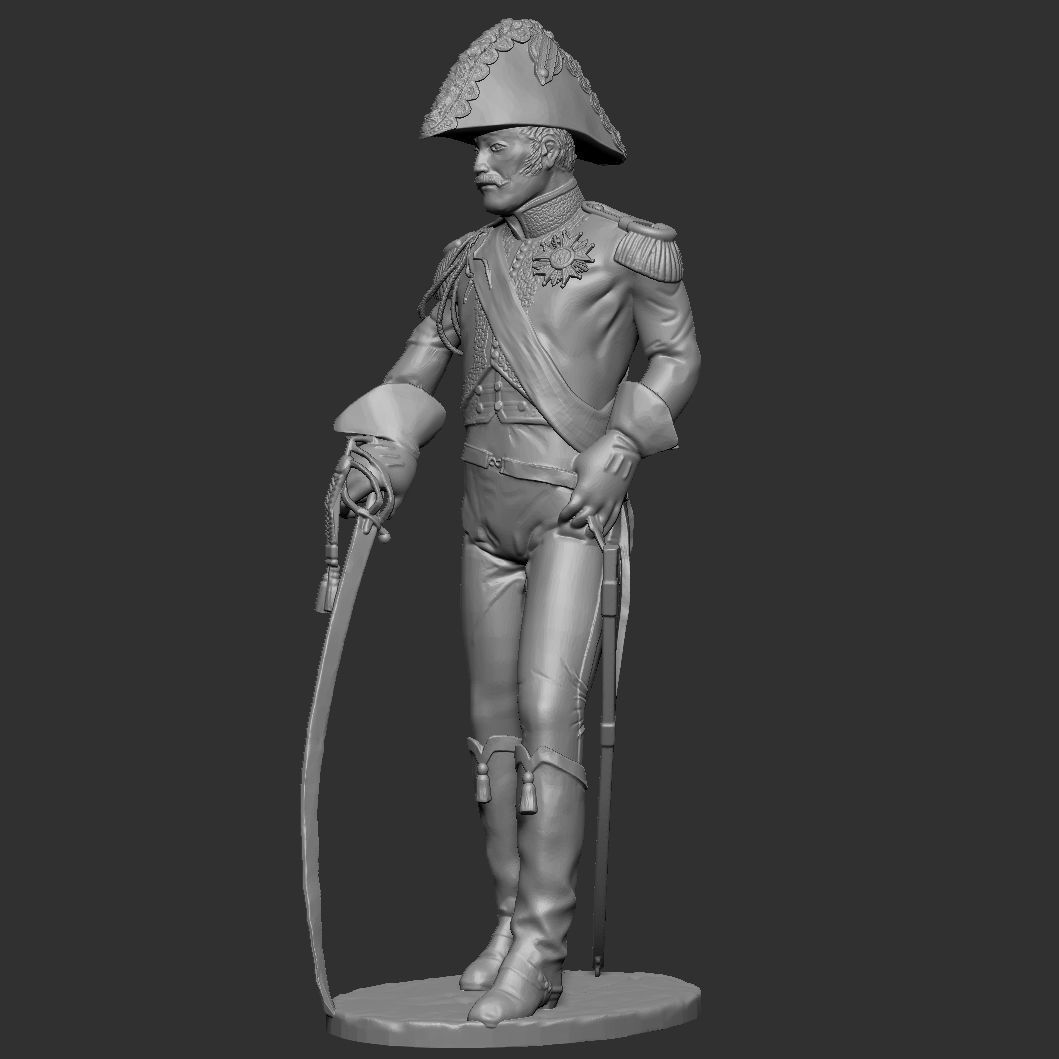 Napoleonic General Grand Officer - Grande Armee 3D model 3D printable ...